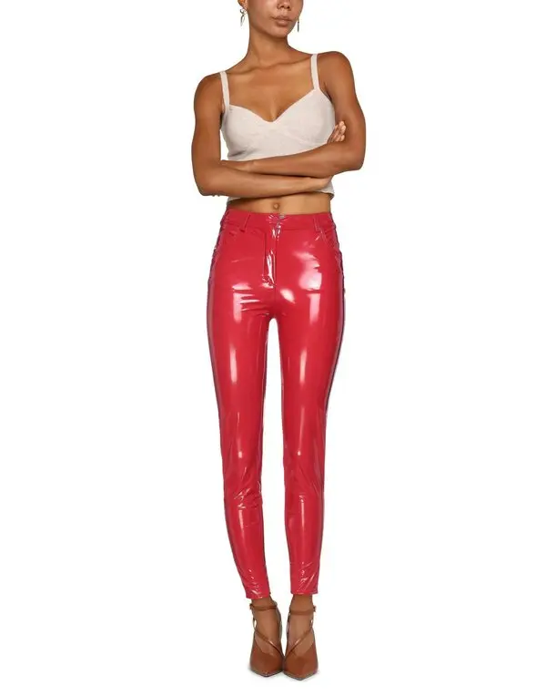 ANIYE BY Coated Skinny Pants - Red