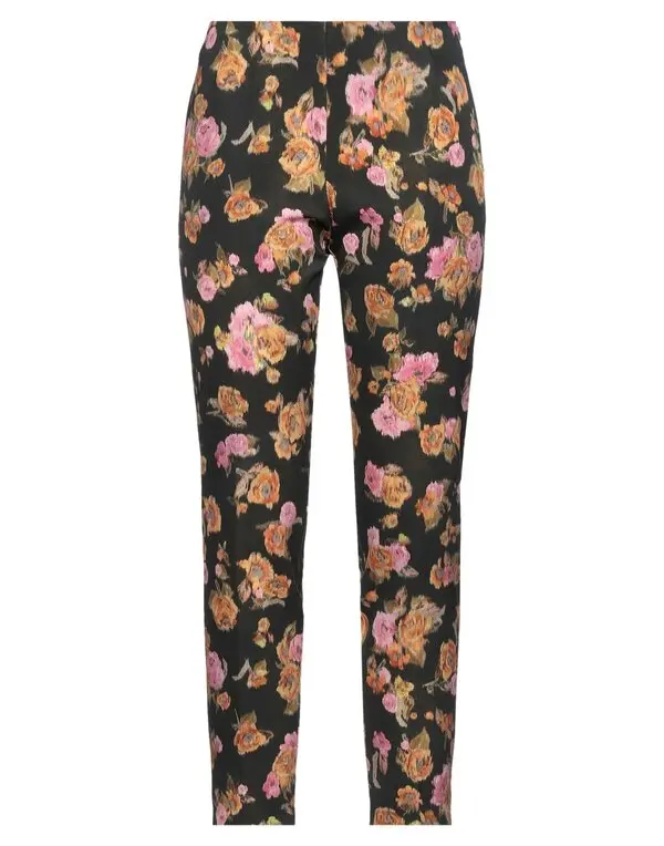 Malìparmi Tapered Floral-print Pants - Black