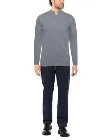 Alpha Studio V-neck Knit Sweater - Blue