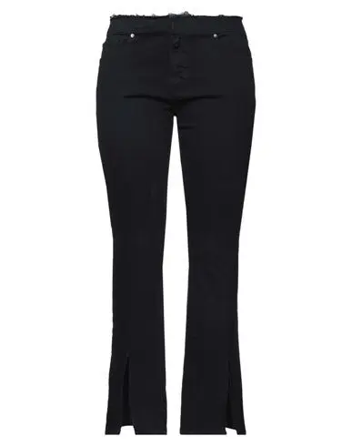 FRAME Flared Jeans With Slit Cuff - Black