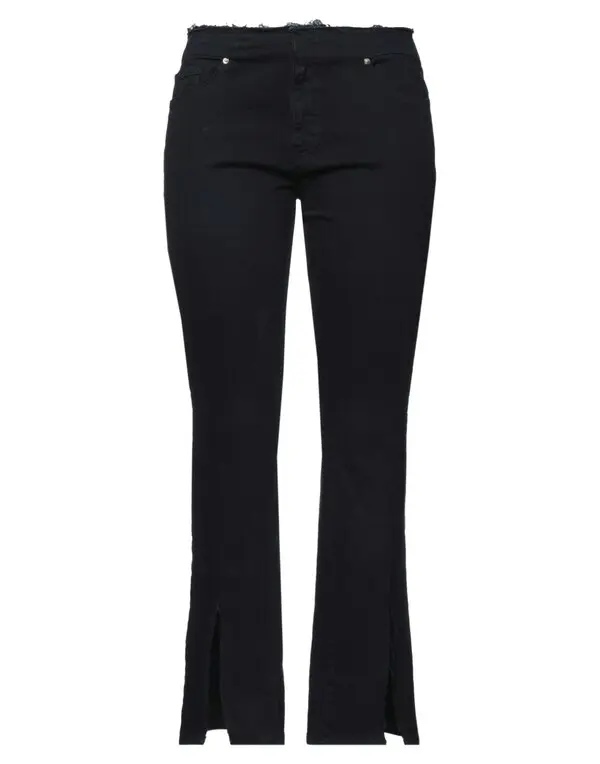 FRAME Flared Jeans With Slit Cuff - Black