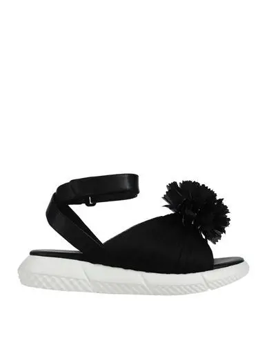 Elena Iachi Embellished Flat Sandals - Black