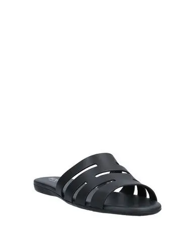 Hogan Leather Slide Sandals