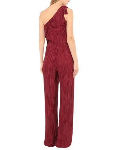 MARC ELLIS One-shoulder Jumpsuit - Red