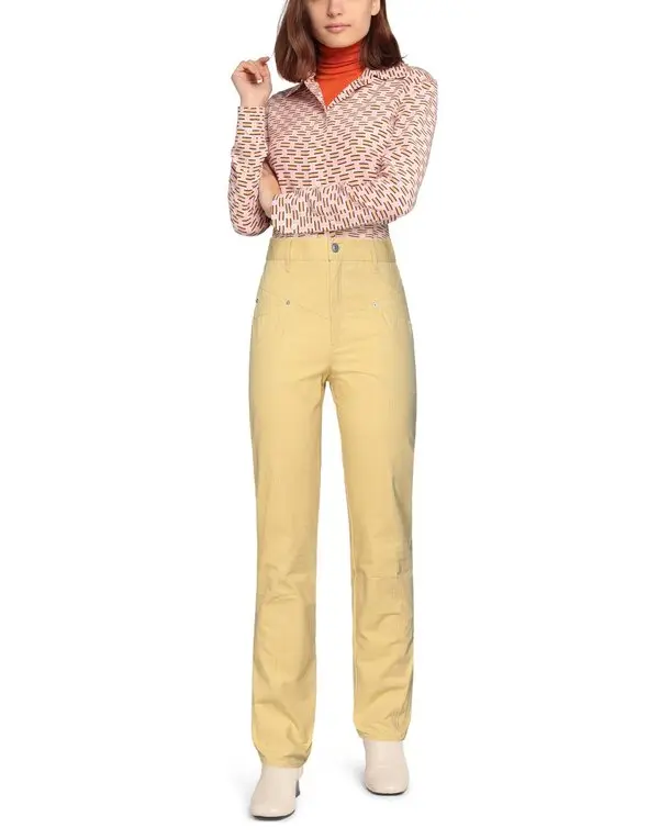 Isabel Marant Tapered High Waisted Pants - Yellow