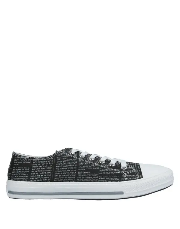 John Galliano Textile Sneakers - Black
