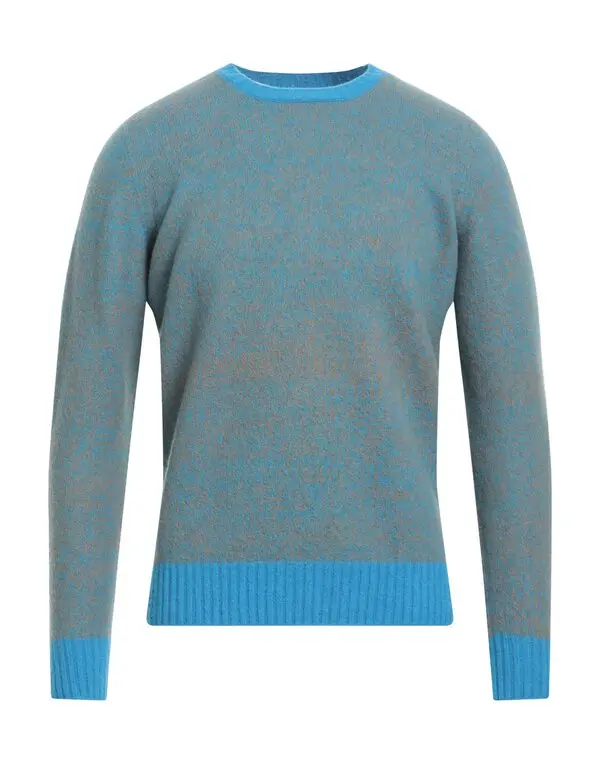 DRUMOHR Lambswool Crewneck Sweater - Blue