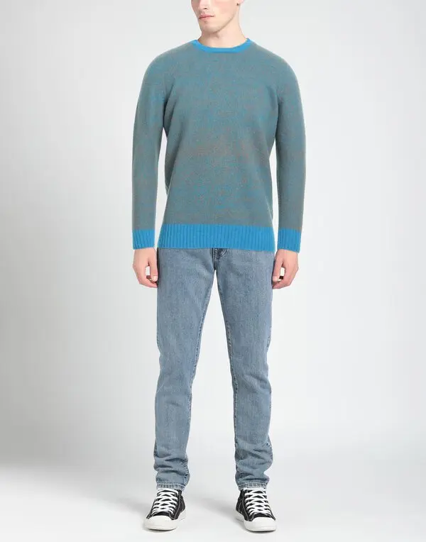 DRUMOHR Lambswool Crewneck Sweater - Blue