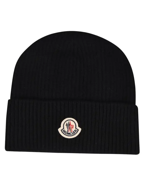 Moncler Logo Patch Classic Beanie
