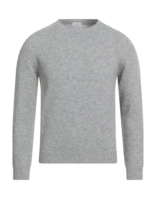 Malo Wool Cashmere Sweater - Light Grey
