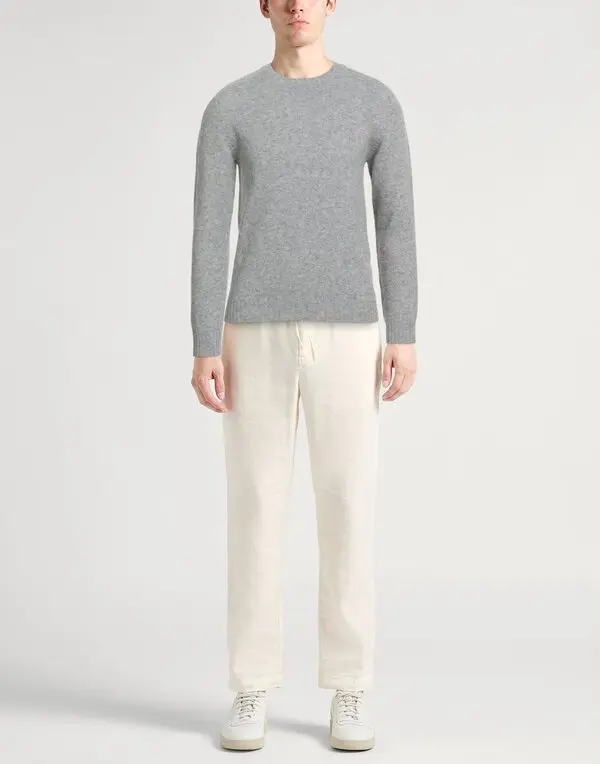 Malo Wool Cashmere Sweater - Light Grey