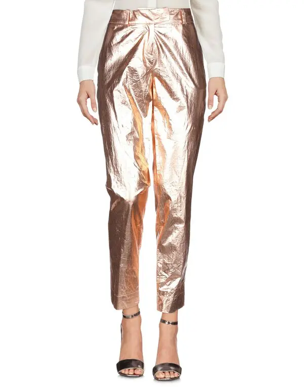 MANILA GRACE Tapered Metallic Pants