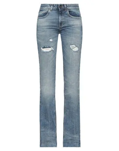 KAOS JEANS Boot-cut Jeans With Distressed Detailing
