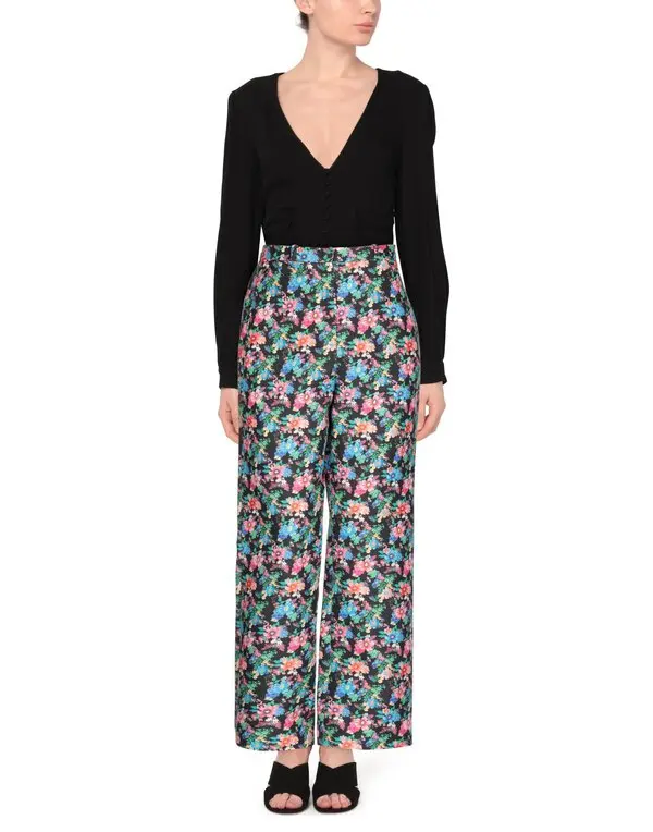 Rabanne Floral-print Straight-leg Pants