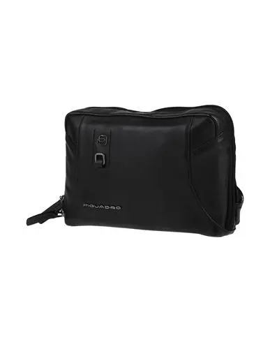 PIQUADRO Belt Bag In Leather - Black