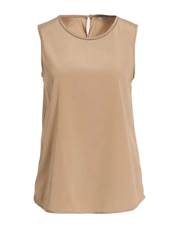Peserico Top In Silk And Elastane