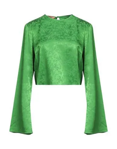 Andamane Satin Jacquard Floral Top