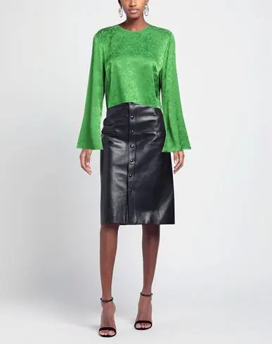 Andamane Satin Jacquard Floral Top