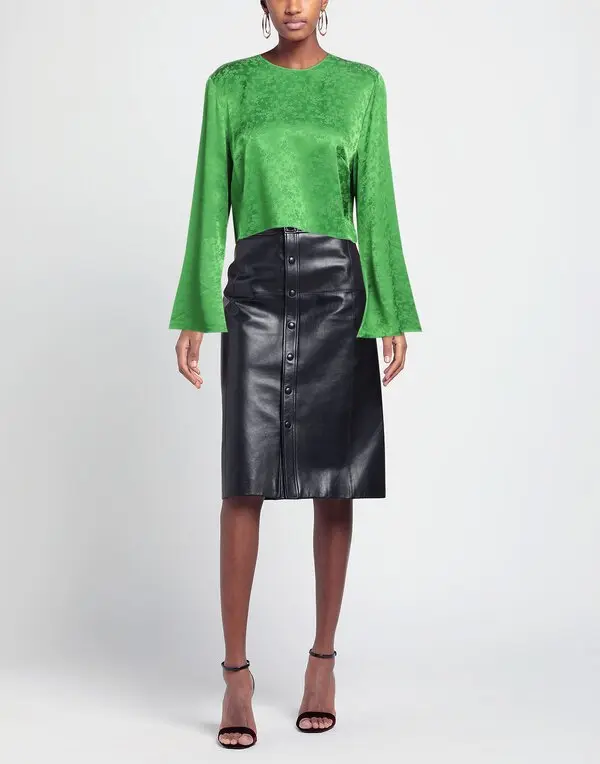 Andamane Satin Jacquard Floral Top