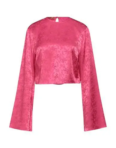 Andamane Satin Jacquard Floral Top