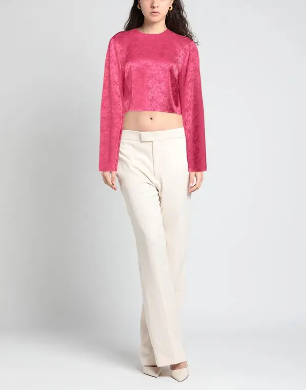 Andamane Satin Jacquard Floral Top