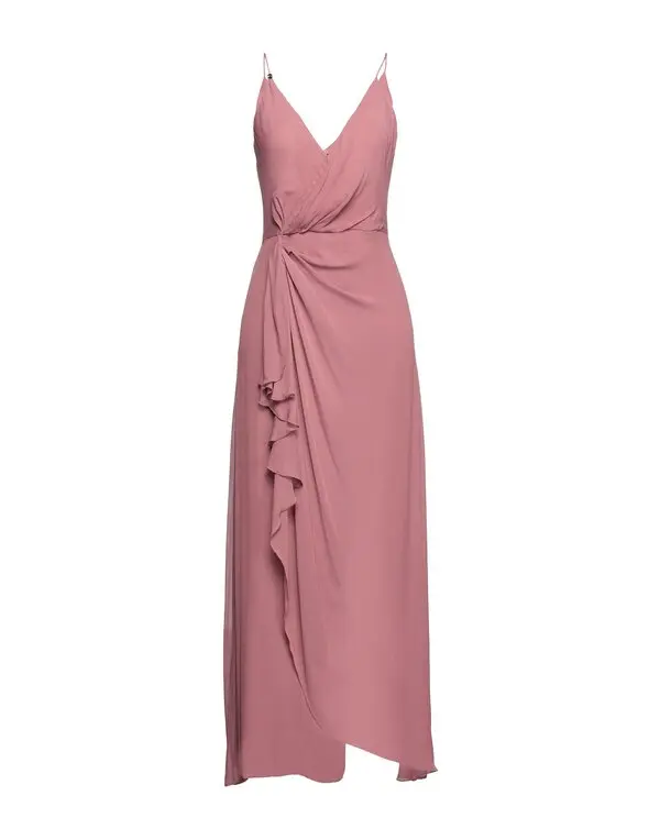 Atos Lombardini Maxi Georgette Dress - Pastel Pink