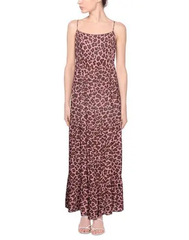 SOLOTRE Leopard-print Maxi Dress