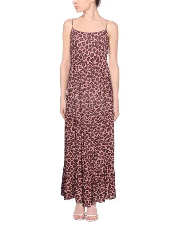 SOLOTRE Leopard-print Maxi Dress