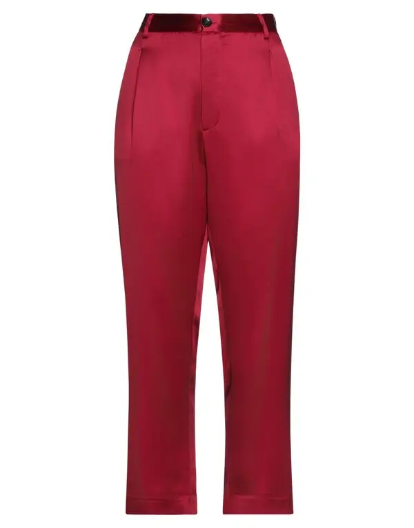 Liviana Conti Straight-leg Pants - Brick Red