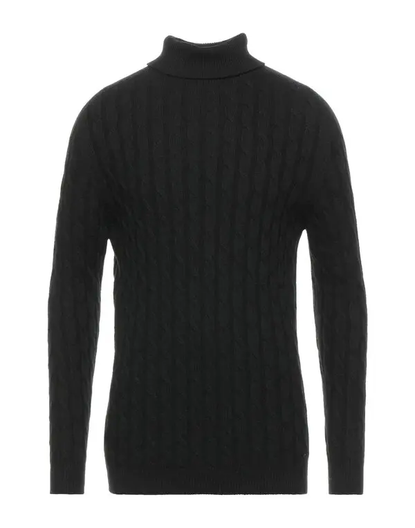 Alpha Studio Turtleneck Knit Top - Black