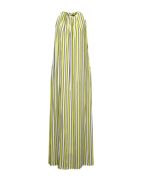 FRANKIE MORELLO Maxi Striped Dress - Acid Green