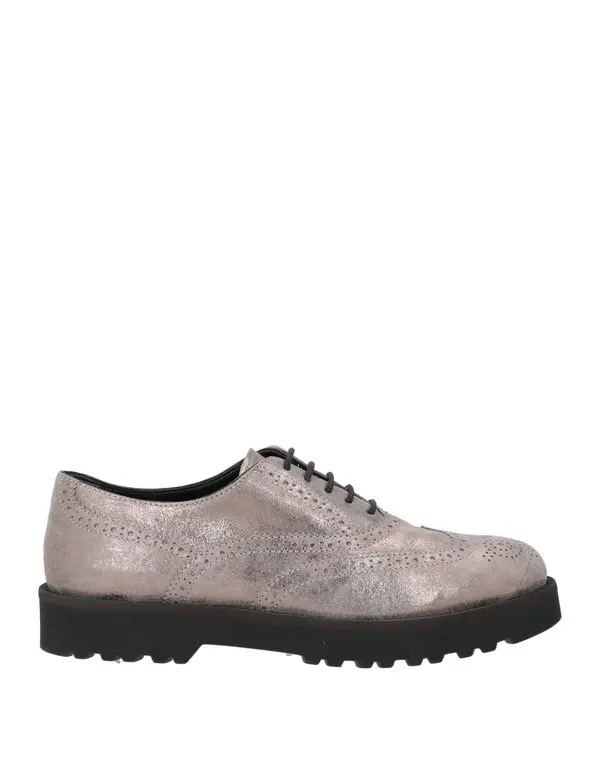 Hogan Lace-up Leather Oxford Shoes - Dove Grey