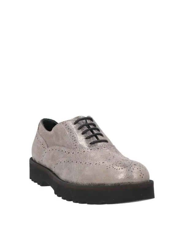 Hogan Lace-up Leather Oxford Shoes - Dove Grey