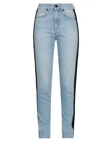 GAËLLE PARIS High-waisted Jeans With Side Seam Stripes