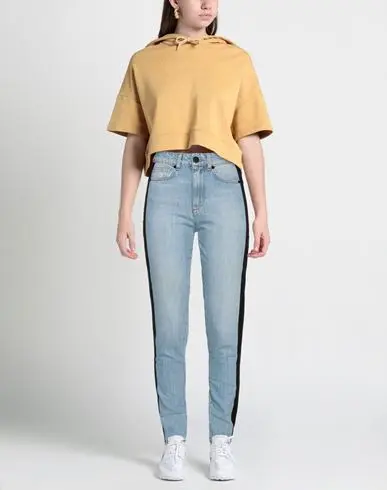 GAËLLE PARIS High-waisted Jeans With Side Seam Stripes