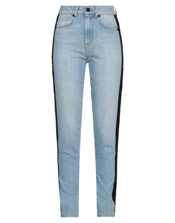 GAËLLE PARIS High-waisted Jeans With Side Seam Stripes