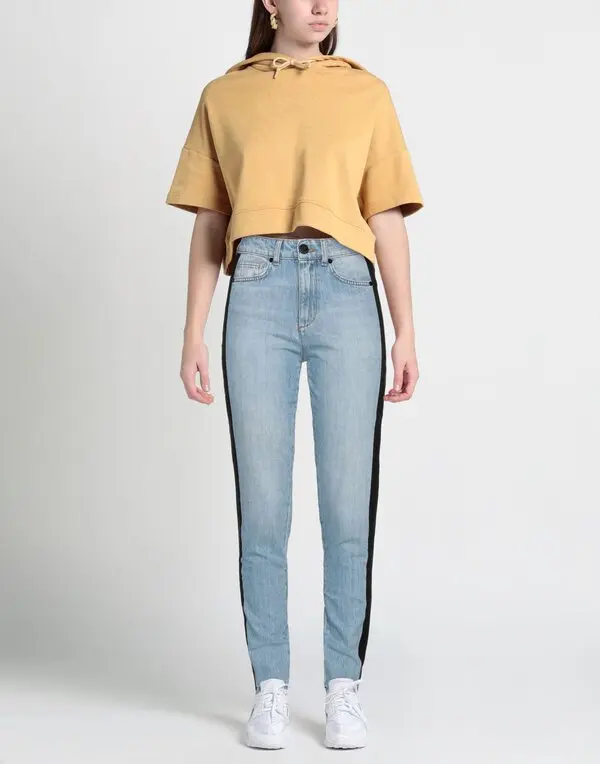GAËLLE PARIS High-waisted Jeans With Side Seam Stripes