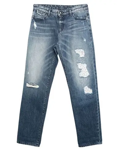 Emporio Armani Cotton Straight-leg Jeans - Blue