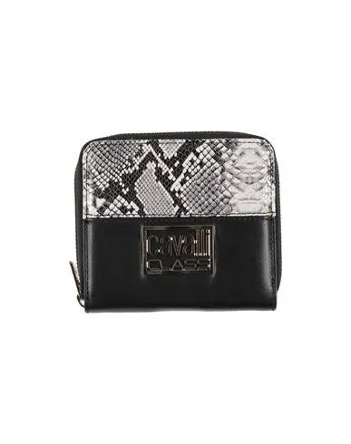 Roberto Cavalli Wallet Polyurethane, Calfskin - Black