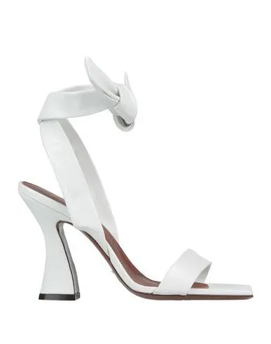 L' AUTRE CHOSE Leather Sandals - White