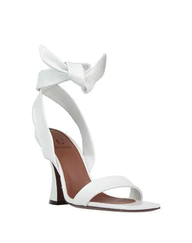 L' AUTRE CHOSE Leather Sandals - White