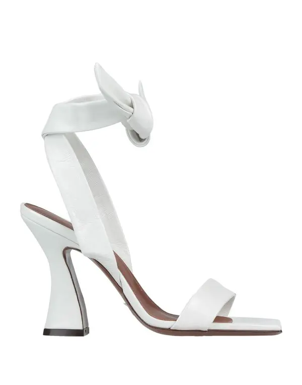 L' AUTRE CHOSE Leather Sandals - White