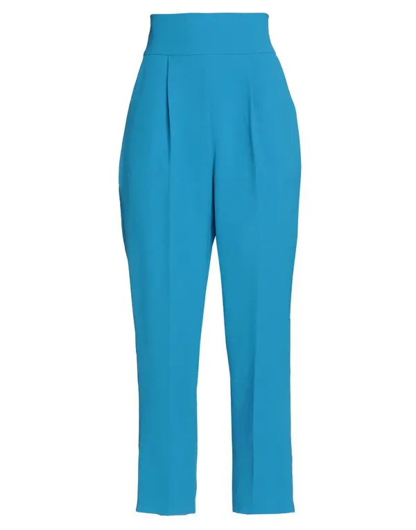 Pinko Straight-leg Crepe Pants - Turquoise