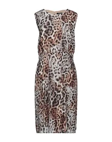 MARCIANO Leopard Print Midi Dress - Brown
