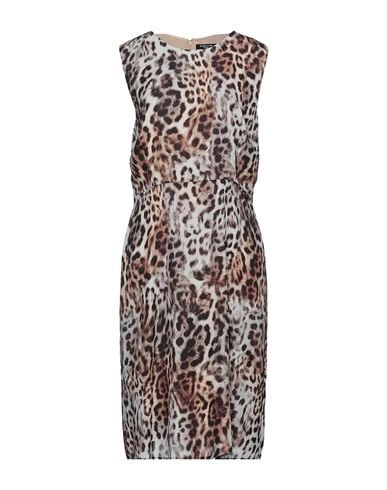 MARCIANO Leopard Print Midi Dress - Dark Brown