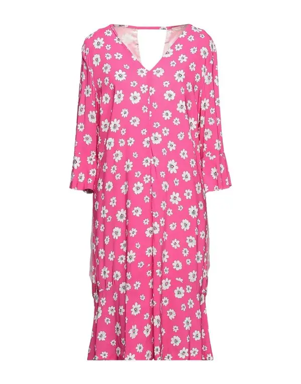 SEVENTY VENEZIA Midi Floral Dress - Pink
