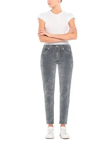 CARE LABEL Skinny Fit Jeans With Leather Trims