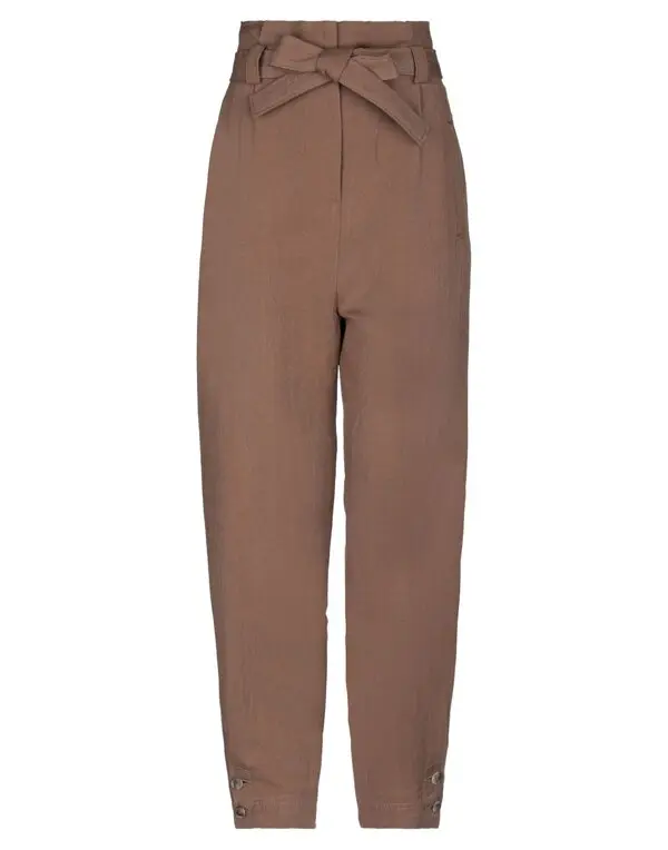 Alberta Ferretti Linen-silk Tapered Pants