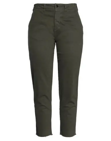 EMMA & GAIA Tapered Gabardine Pants - Green