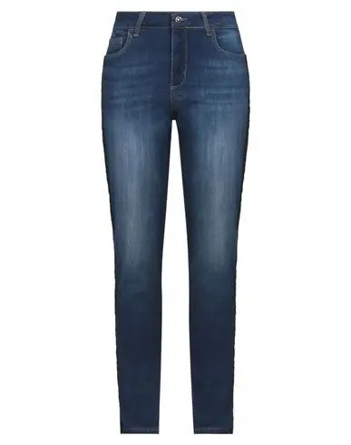 LIU •JO Skinny Jeans With Leather Trims